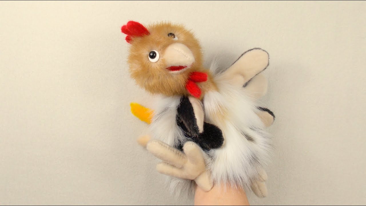Hand puppet Chicken. - YouTube