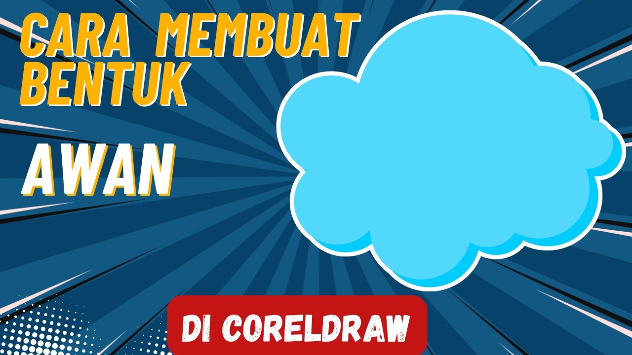 Tutorial cara membuat ilustrasi awan vector di coreldraw #coreldraw # ...