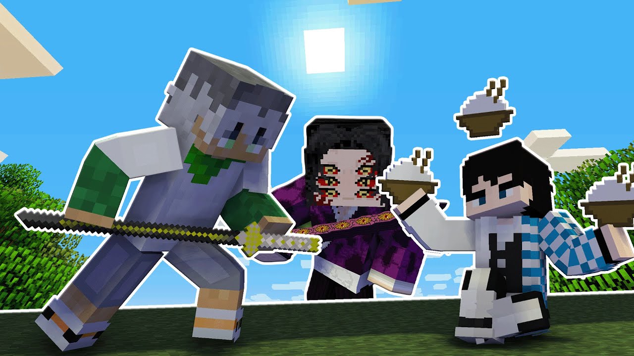 Minecraft Demon Slayer Animations - UPDATED SHOWCASE - YouTube