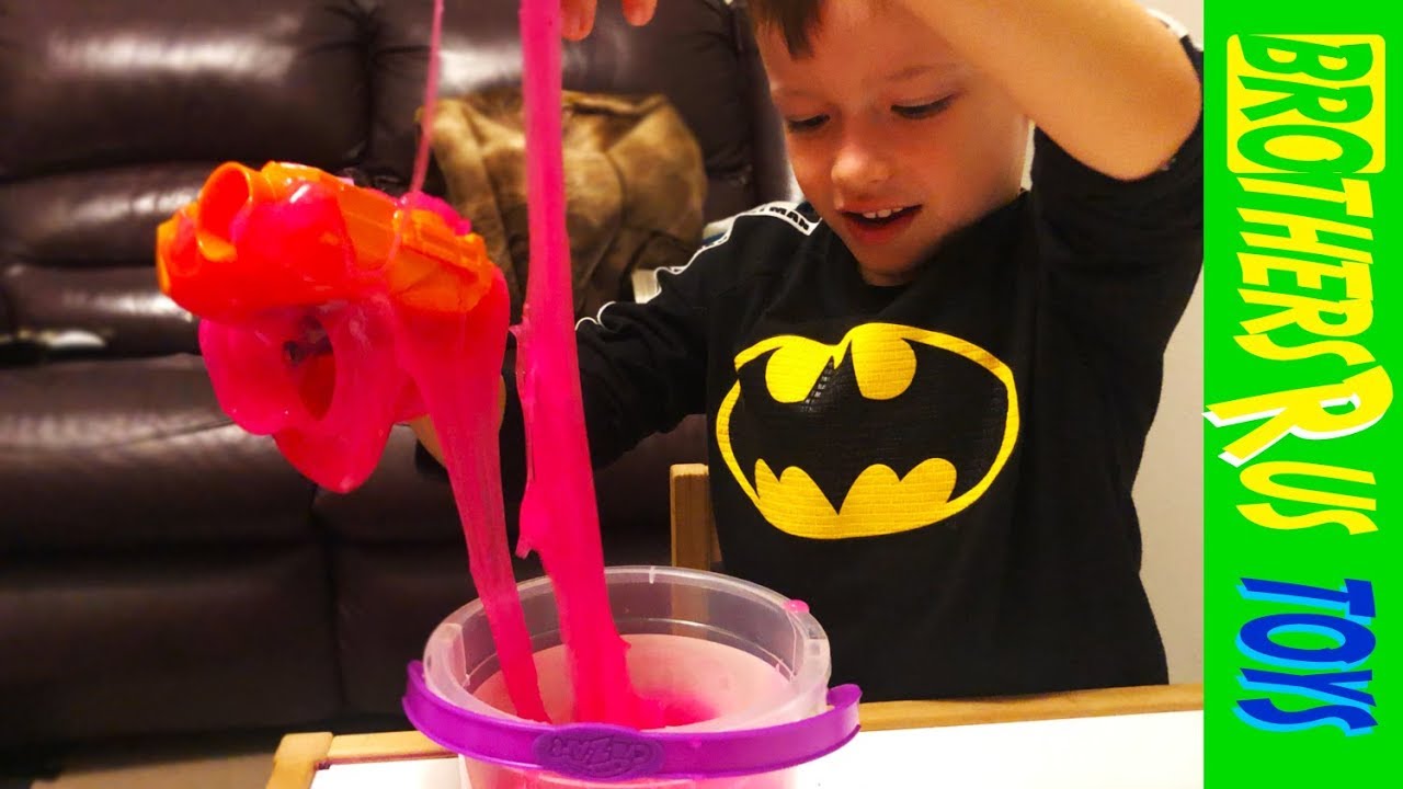 Wrapping Slime onto Nerf Toy Blaster | Kids Slime Video - YouTube