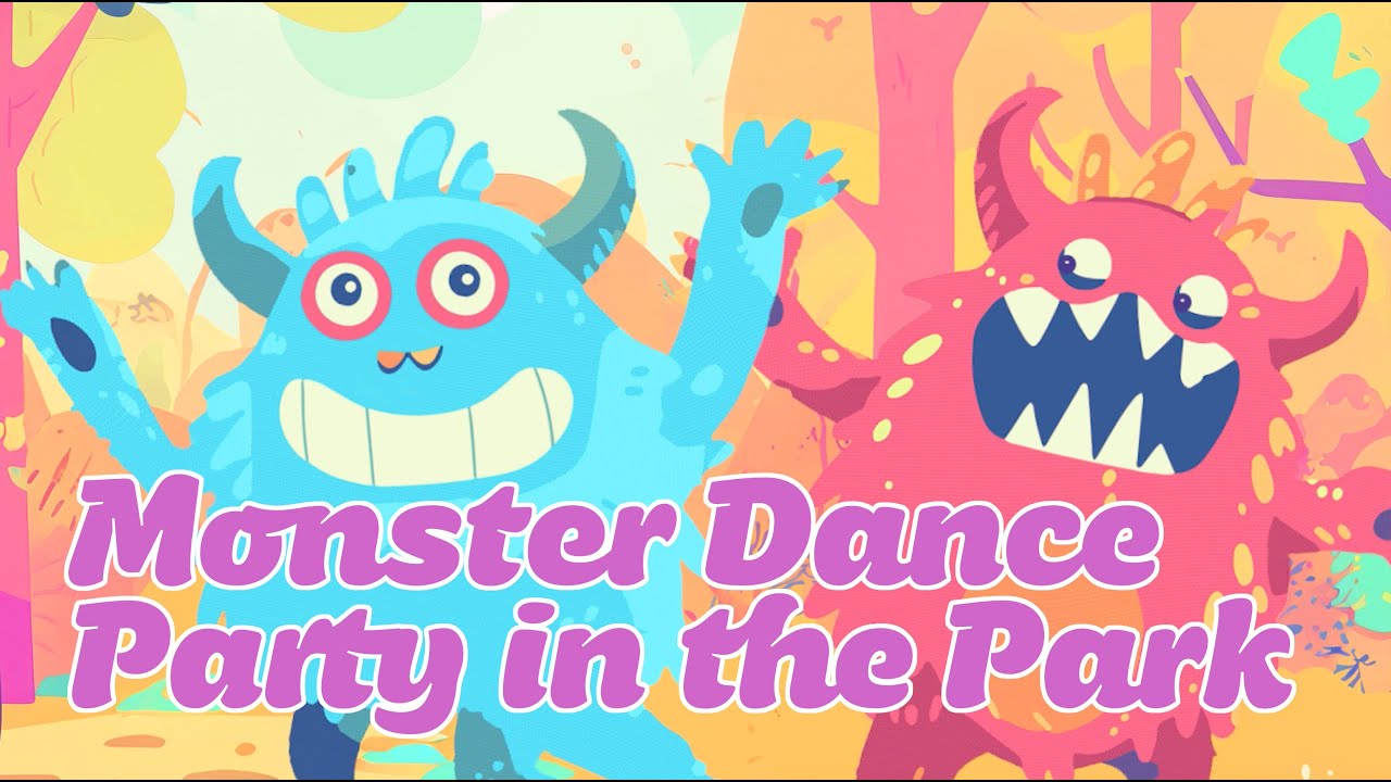 Monster Dance Party in the Park! Dance with Monster Brian and Funny ...