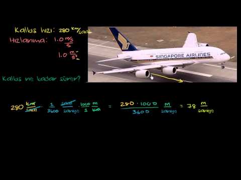 Airbus A380'in Kalkış Süresi (Fizik)