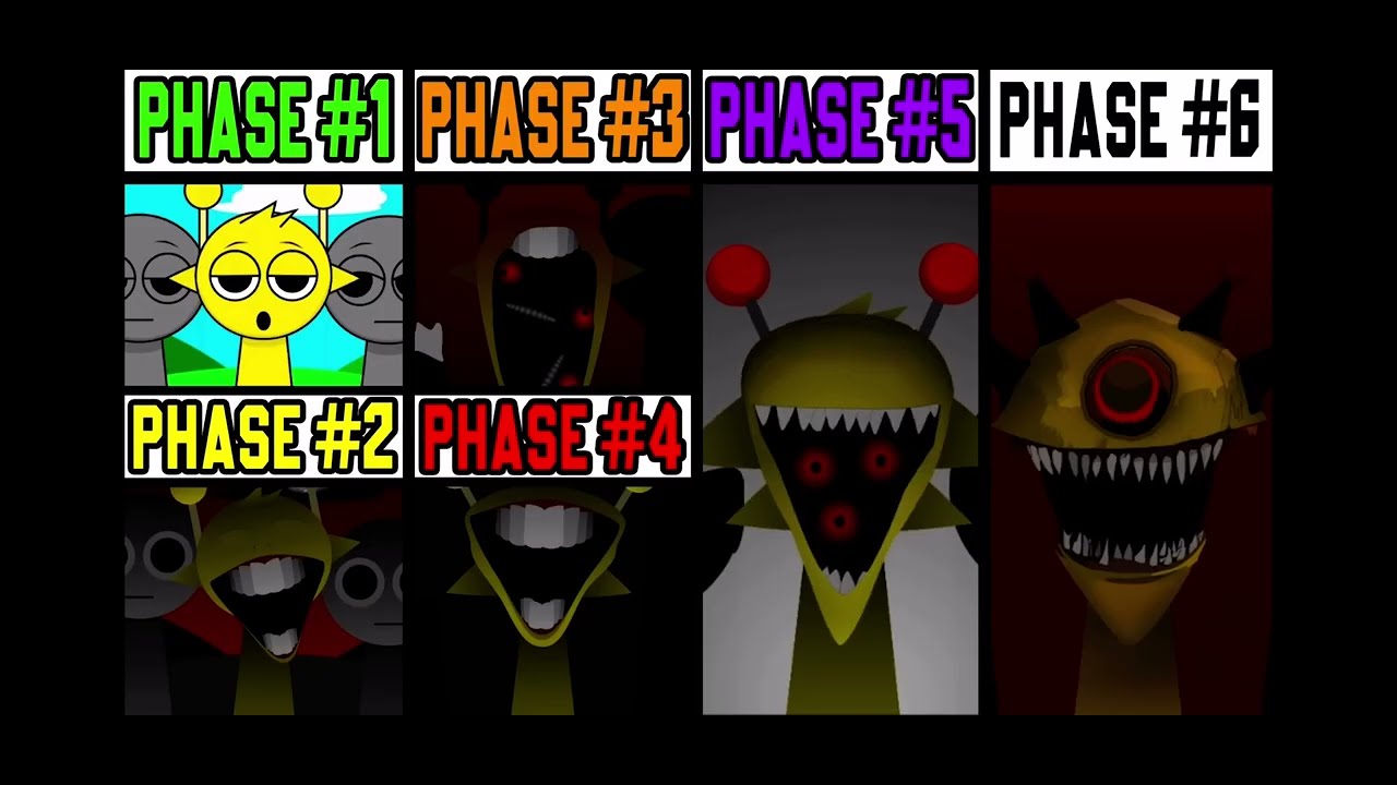 Sprunki phase 1-6 - YouTube