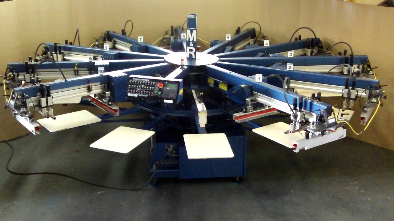 M&R Gauntlet II 10 color 12 station - YouTube