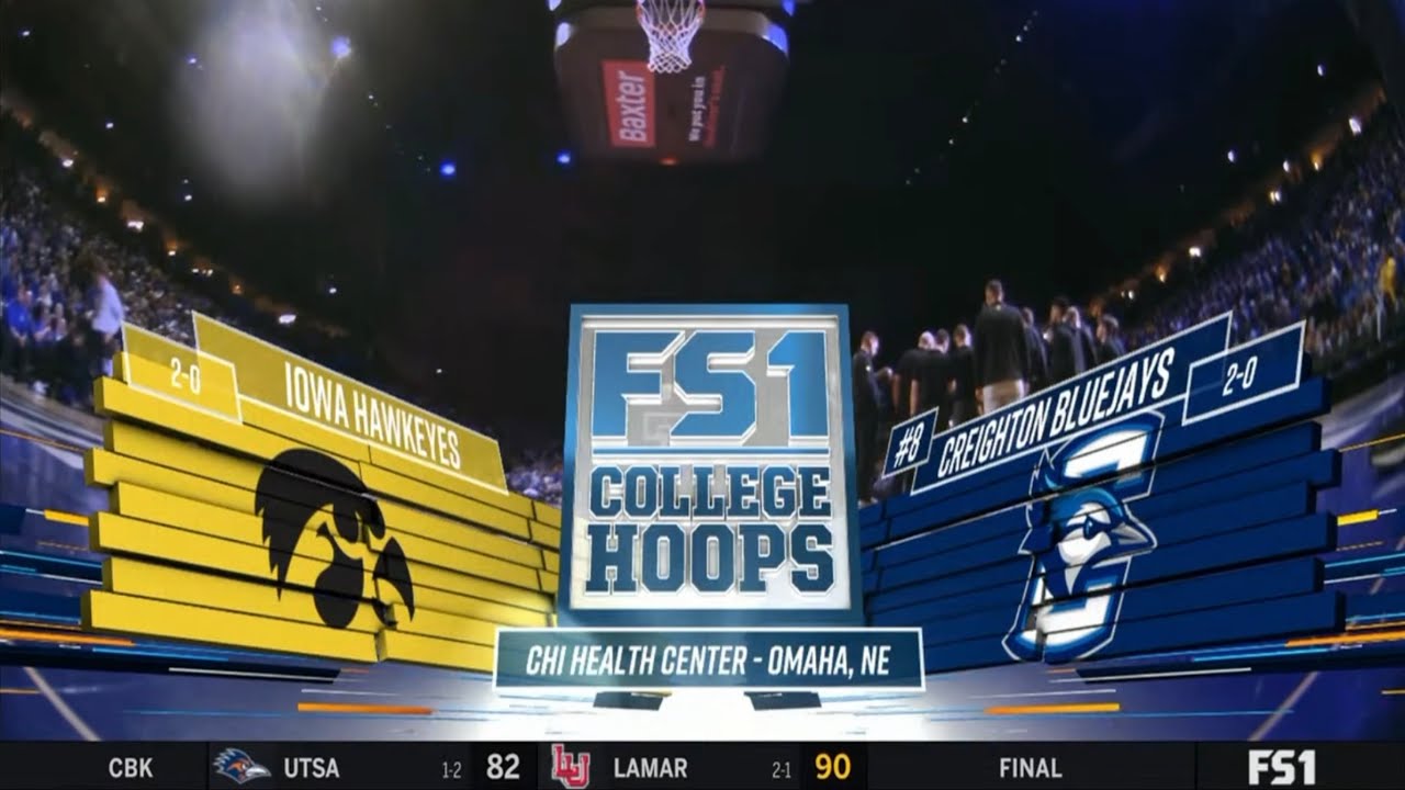 CBB on FS1 intro | Iowa @ 8 Creighton | 11/14/23 - YouTube