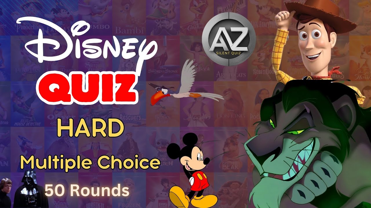 DISNEY QUIZ: Hard Multiple Choice Questions ¦ NO TALKING QUIZ - YouTube