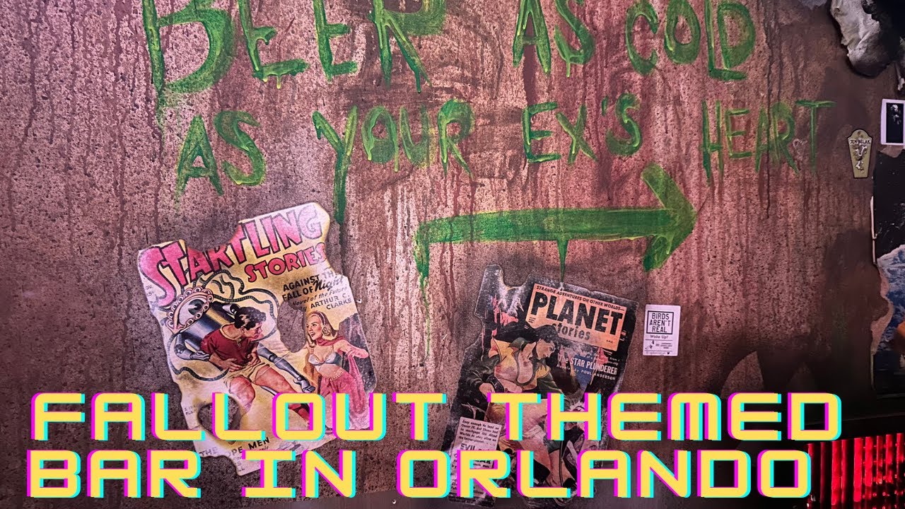Fallout themed bar in Orlando Florida on International Drive Vault 5421 ...