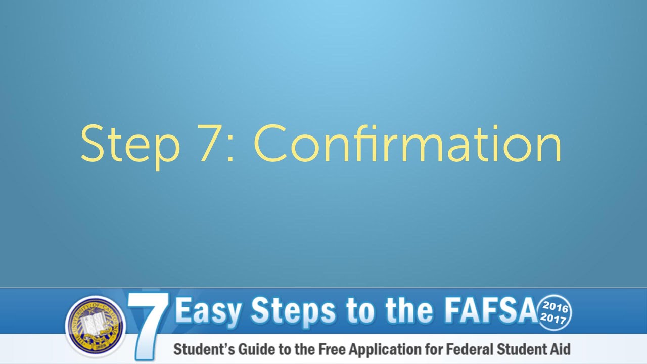 Step 7 - Confirmation - YouTube