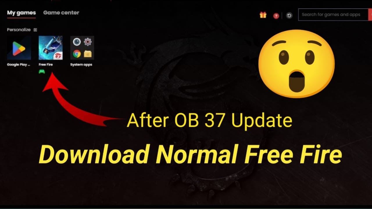 How To Download Normal Free Fire After OB37 Update II Normal Free Fire ...