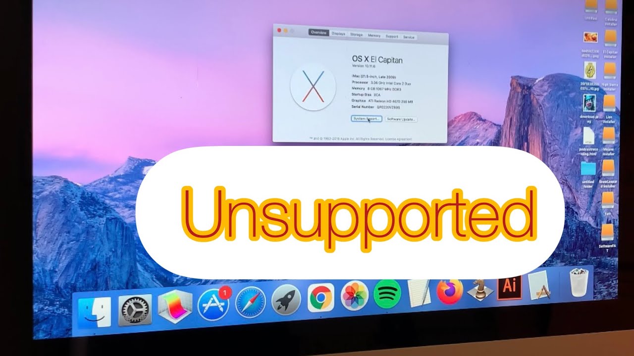 Install Mac OS Mojave On Unsupported iMac 2009 - YouTube