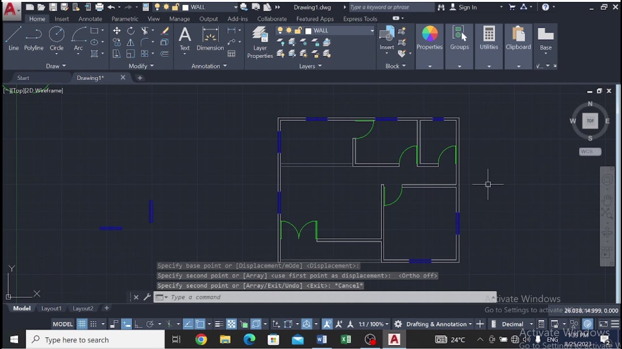 HOW TO DRAW A BUILDING PLAN USING AUTOCAD PART 1 - YouTube