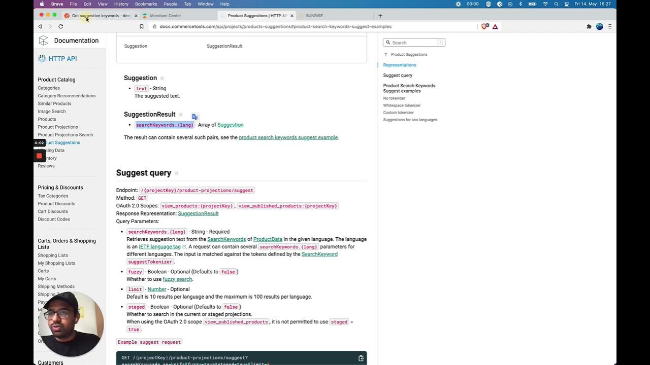 Product Projection Suggest commercetools - YouTube