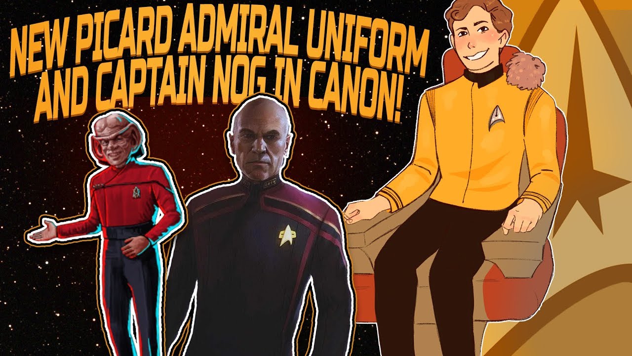 Star Trek: Picard's Admiral Uniform First Look + Captain Nog in Canon ...