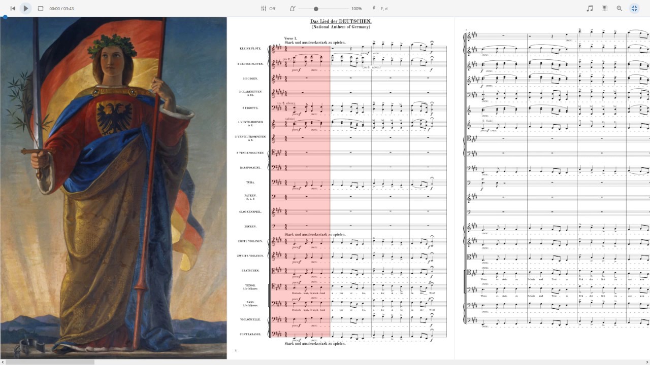 Deutschlandlied, Das Lied der Deutschen - Anthem of Germany. {Full ...