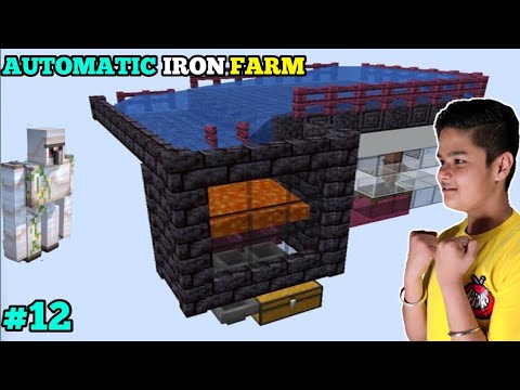 I MADE A AUTOMATIC IRON FARM | MINECRAFT GAMEPLAY#12 - YouTube