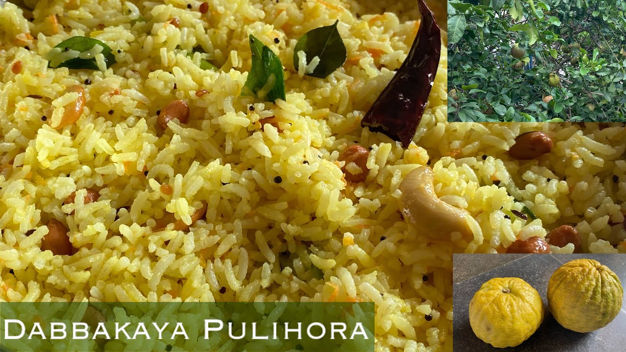 Quick and Tasty Dabbakaya Pulihora | How to make Dabbaya Pulihora ...
