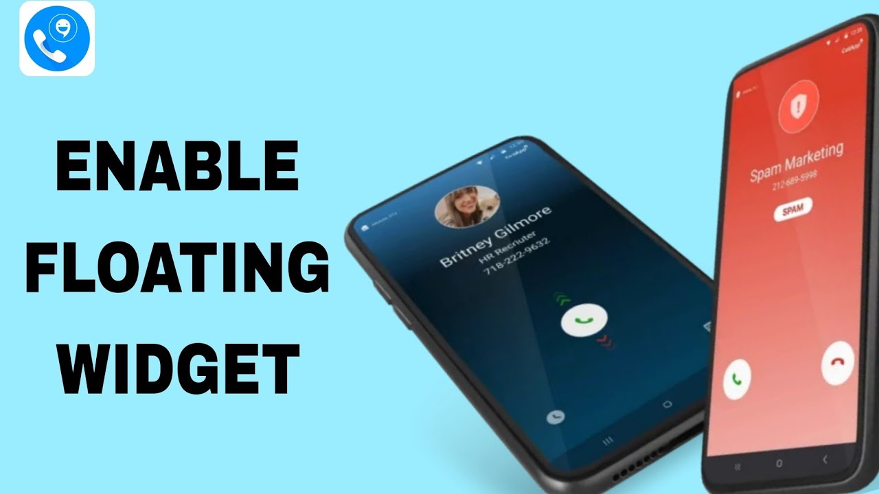 How To Enable Floating Widget On CallApp App - YouTube