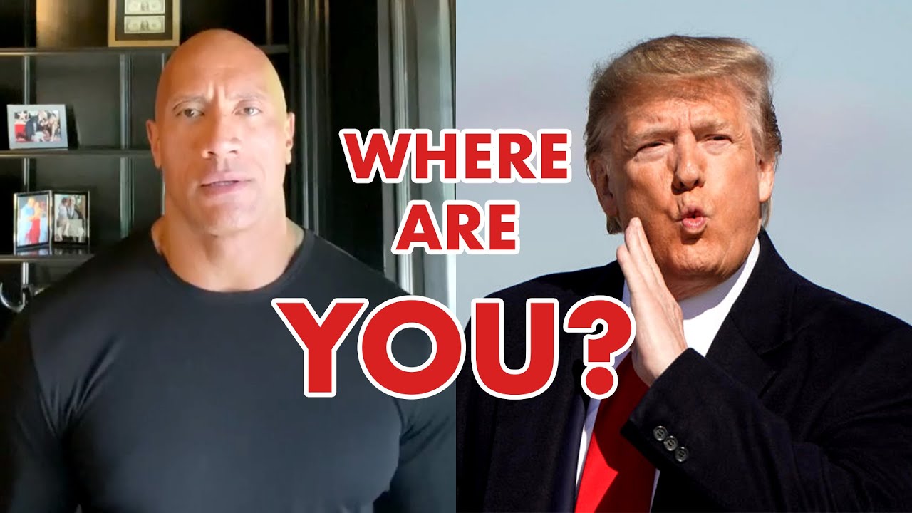 Dwayne “The Rock” Johnson Speaking to America and Trump during protests ...