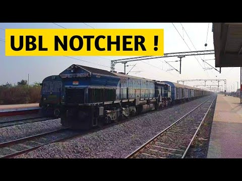 UBL NOTCHER ! | 12123 UBL OG WDG-4 HAULING EMPTY BCNHL RAKE | RUSHING ...
