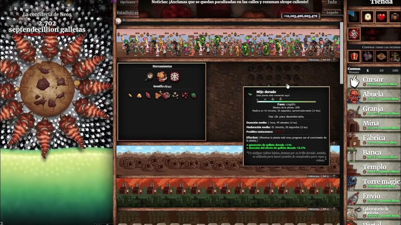 Introducción al jardín en Cookie Clicker (Minijuego de la granja) - YouTube