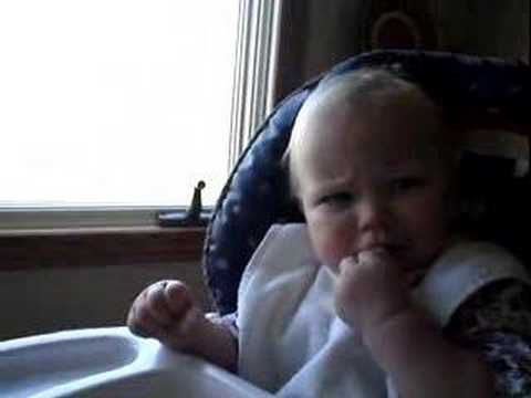 Scowling baby - YouTube