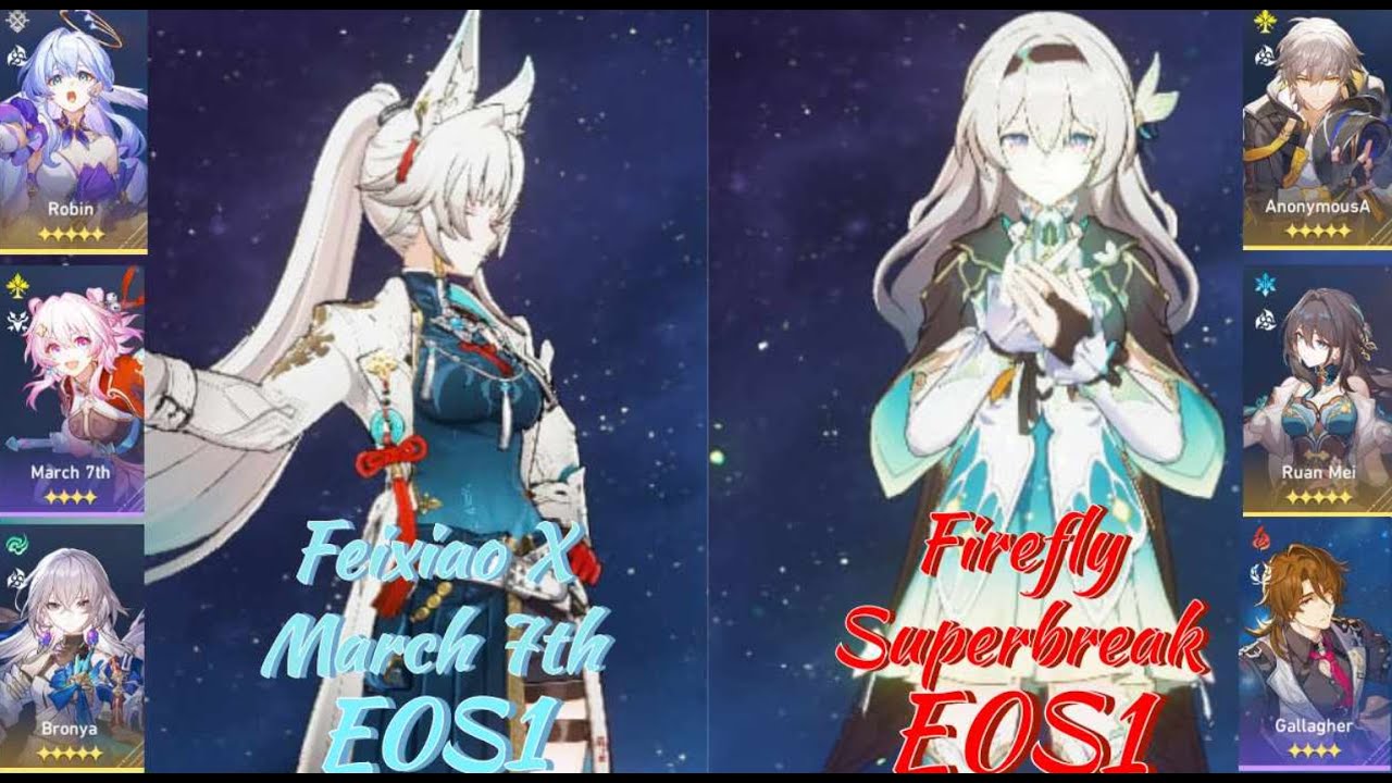 NEW Apocalyptic Shadow | E0S1 Feixiao March 7th & E0S1 Firefly ...
