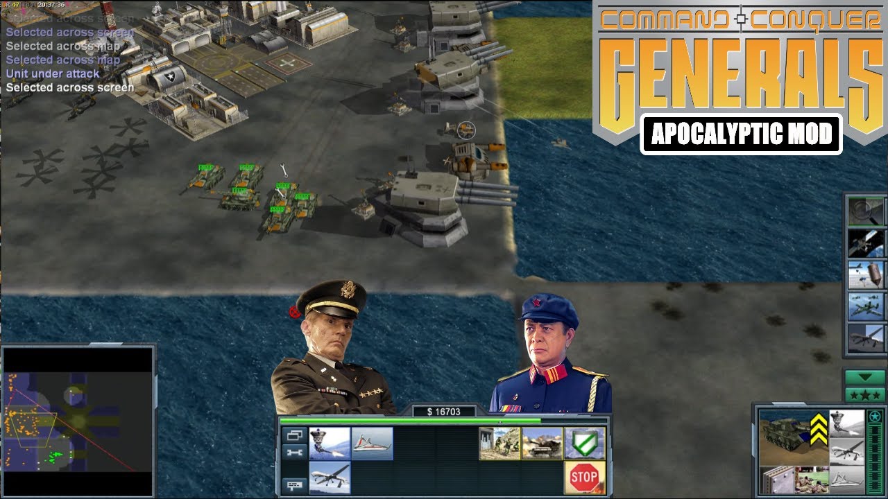 LASER DESTROYER TANK! C&C Generals Zero Hour Apocalyptic mod - YouTube