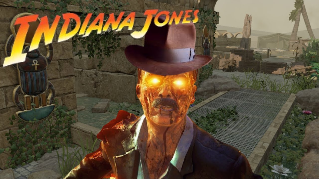 INDIANA JONES IN ZOMBIES: CLEOPATRA'S LOST OASIS Custom Map - YouTube