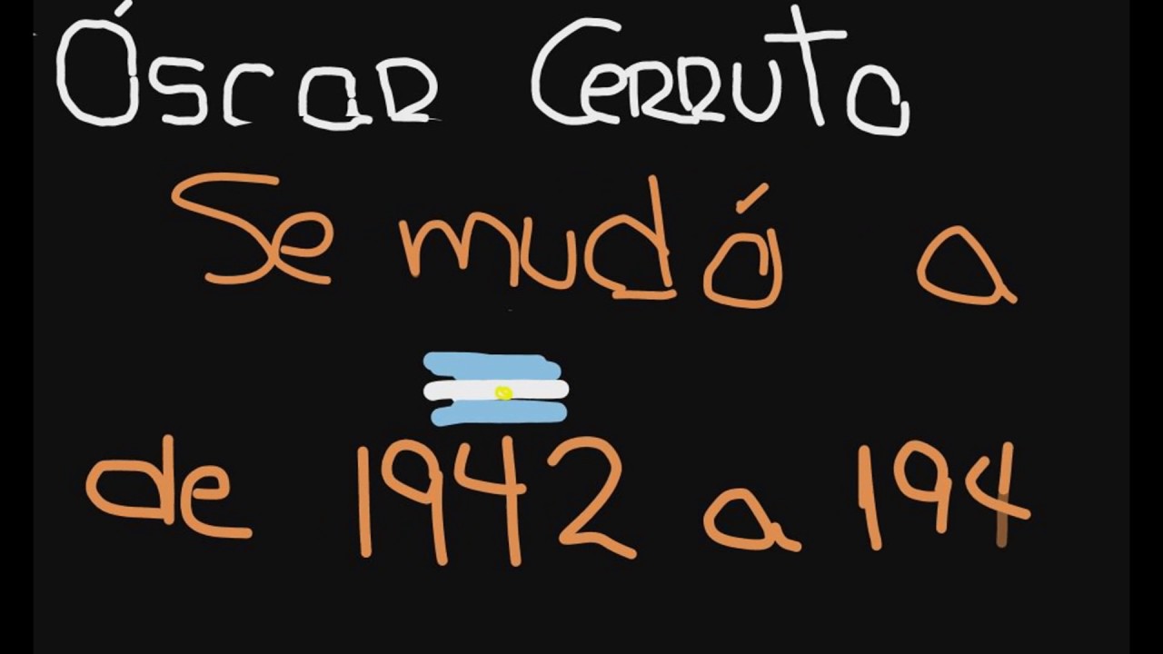 La vida de Oscar Cerruto - YouTube