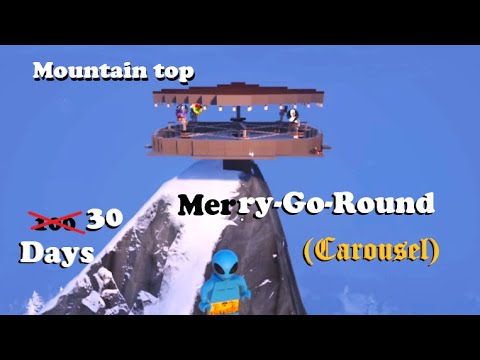 I designed a merry go round (Carousel) in Lego Fortnite creative - YouTube