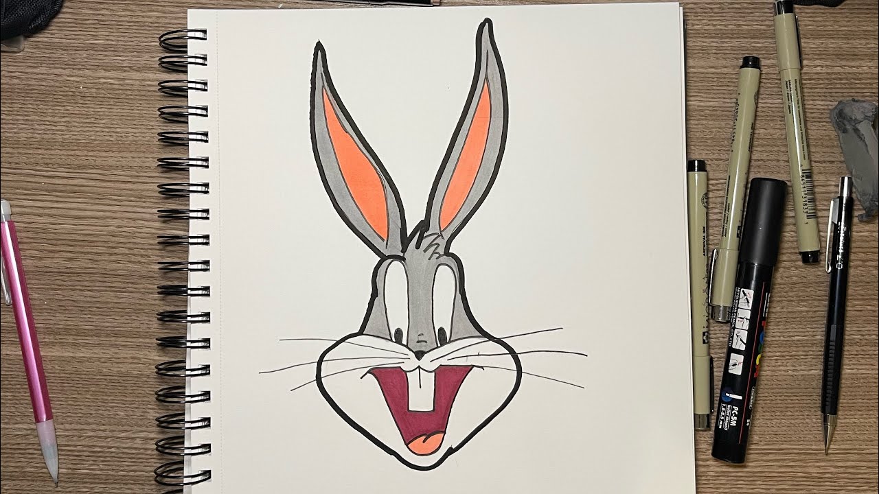 How to draw bugs bunny - YouTube