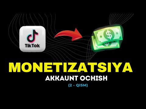 Tiktokda monetizatsiya akkaunt ochish | Tiktokdan pul ishlash 2025