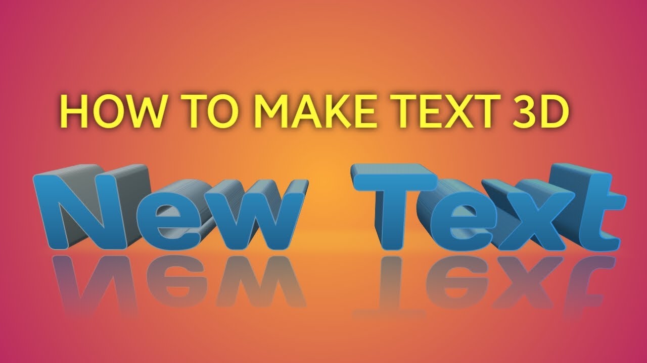 How to make a 3D text on your android | make a 3D text in Mobile | # ...