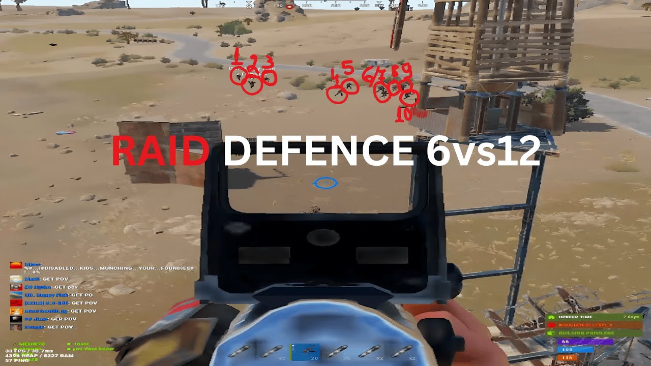 RUST - RAID DEFENCE 6vs12 Upsurge EU 3x Main - YouTube