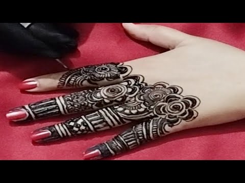 Heavy Finger Mehndi Design/Stylish Finger Mehndi Design/Asma mehndi art ...