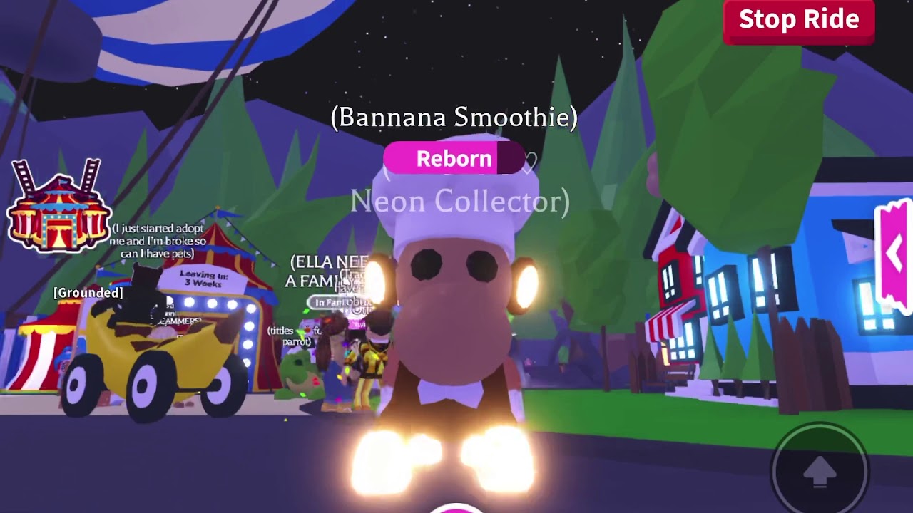 Roblox Adopt me... TRADING NEON RIDE MONKEY - YouTube