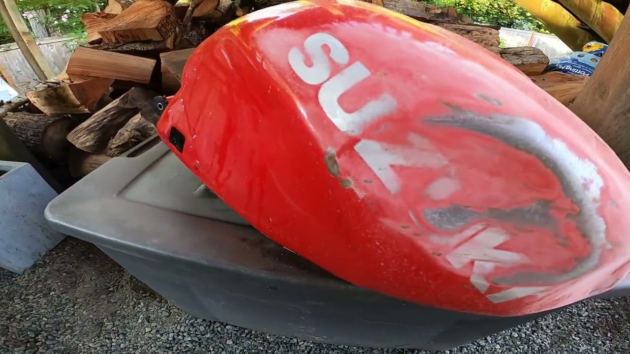 Custom Suzuki Tl1000s tank repaired sealed and in primer also other ...