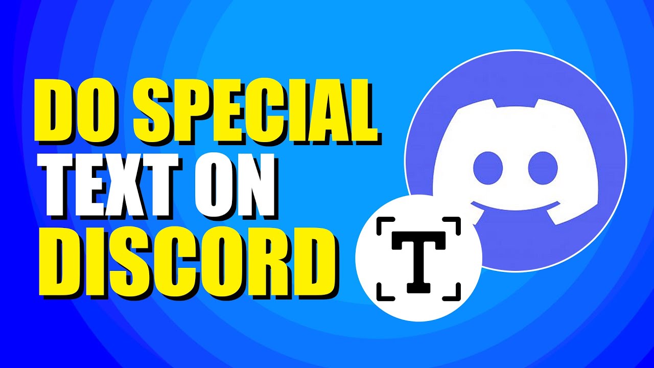 How To Do Special Text On Discord (Easy Method) - YouTube