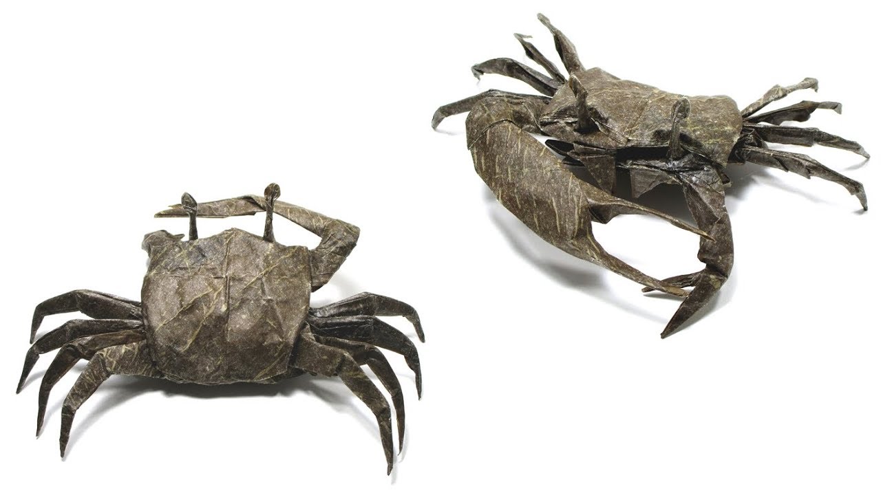 ORIGAMI FIDDLER CRAB TIME LAPSE (Satoshi Kamiya) 折り紙 シオマネキ - YouTube