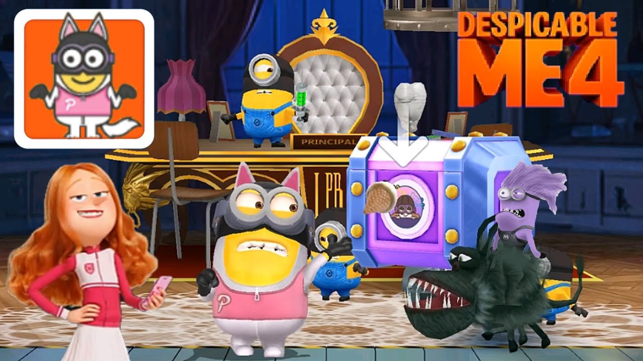 Despicable me 4 Minion rush Renfield minion POPPY'S FIRST HEIST special ...