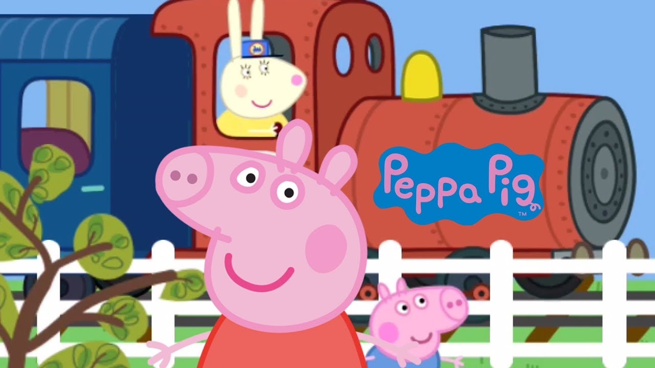 NEW Peppa Pig Kids Train Cartoon Kids Train Song Compilation Animated ...