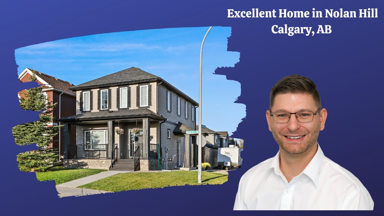 Excellent corner lot home in desired Nolan Hill, Calgary AB - YouTube