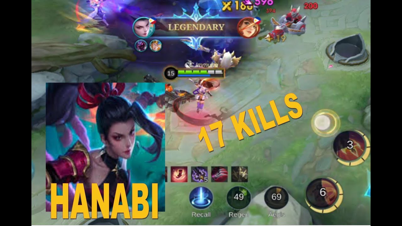17 KILLS No Death!! Hanabi - High Critical Build - MLBB - YouTube