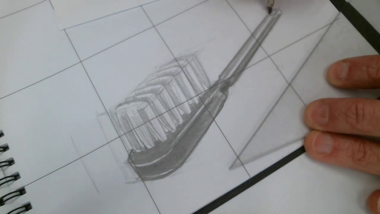 Dental Tooth Brush drawing graphite - YouTube