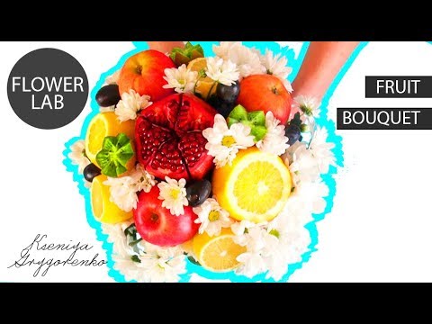 Making Mini Flower BOUQUET with fruits How to make Edible Fruit Bouquet ...