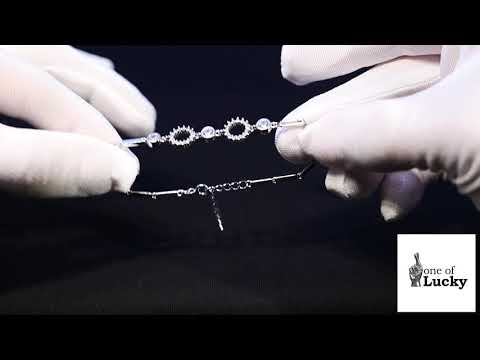 One Of Lucky - Zirkon Taşlı Güneş Sembollü Gümüş Bileklik 925 Ayar