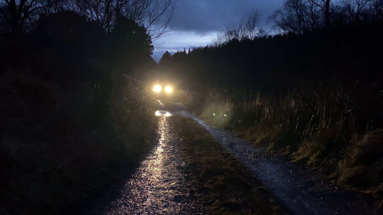 Range Rover Sport trail driving at night - YouTube