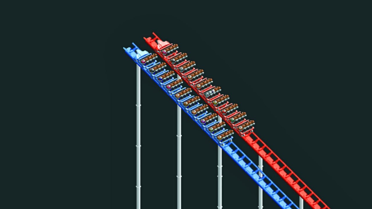 Dueling Exploding Coasters - YouTube