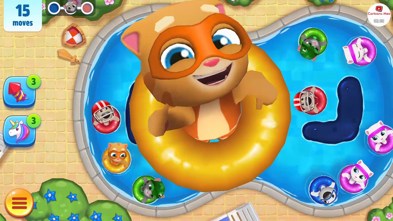 Talking Tom Pool - Water KINGDOM | Walkthrough Level 145-147 | Cartoons ...