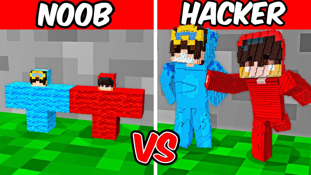 NOOB vs PRO: TINY CASH & NICO Build Challenge (Minecraft) - YouTube